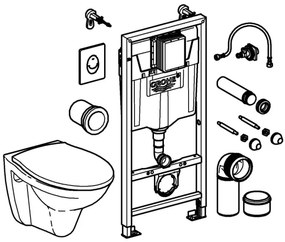 GROHE 39192000 - Set 4 v 1 SOLIDO 1,13 m durobílá