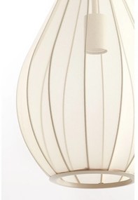 Béžové závěsné svítidlo se skleněným stínidlem ø 28 cm Itela – Light &amp; Living
