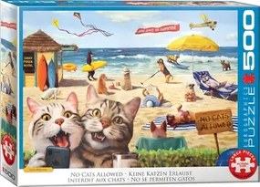 EUROGRAPHICS Puzzle Kočkám vstup zakázán XL / 500 dílků / extra velké