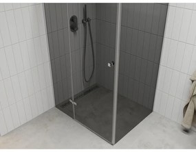 Mexen Roma sprchový kout 70x80cm, 6mm sklo, chromový profil-šedé sklo, 854-070-080-01-40