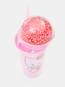 Sinsay - Hrnek s víčkem a brčkem Hello Kitty - vícebarevná
