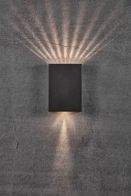 NOR 2019051003 Venkovní nástěnné svítidlo Fold 15 2x3,5W LED černá čirá - NORDLUX