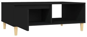 Konferenční stolek černý 90 x 60 x 35 cm dřevotříska - Default Title