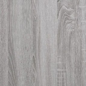 Petromila Knihovna šedá sonoma 80x30x145,5 cm kompozitní dřevo a železo