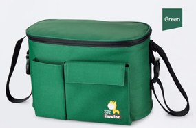 Termoizolační taška na kočárek Motiv: tmavě zelená s obrázkem