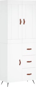 Skříň highboard bílá 69,5 x 34 x 180 cm kompozitní dřevo 3199785