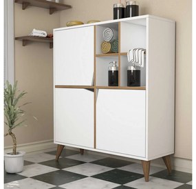 Designová víceúčelová skříň Garth 115 cm bílá