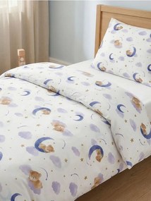 Sinsay - Bavlněná ložní souprava s motivem medvídků - indigo