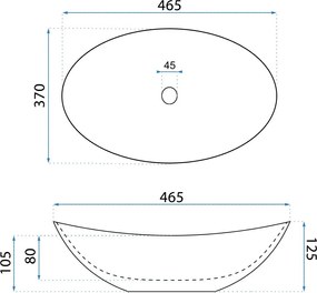 Rea Rea, Umyvadlo na desku Leona, REA-U3609