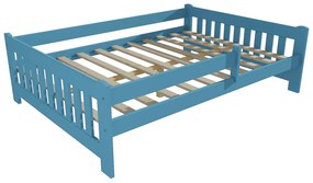 Vomaks Dětská postel DP 022 XL se zábranou Rozměr: 160 x 200 cm, Barva: barva modrá