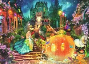 Ravensburger Svítící puzzle Popelka XXL / 100 dílků / od 6 let