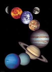 EUROGRAPHICS Puzzle NASA - Sluneční soustava / 1000 dílků / 67,63 × 48
