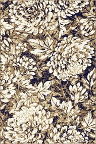 Moderní kusový koberec Agnella Adel Sonik Muszkat Květy béžový Rozměr: 133x195 cm