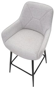 Designová barová židle Elchanan šedá