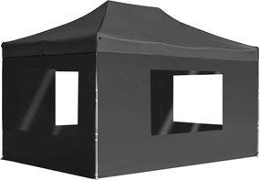 Fionshop 262824582 Profesionální skládací party stan+stěny hliník 4,5x3 m