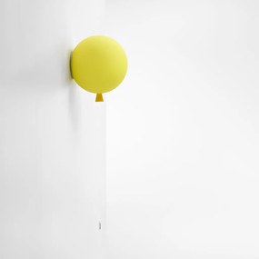 Nástěnná skleněná svítidla Memory Wall připomínající nafukovací balónky Barva: Žlutá, Průměr: 250 mm, Sklo: Matné