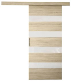 Interiérové posuvné dveře Opera 90 V, Barva: bílá / bílá lacobel