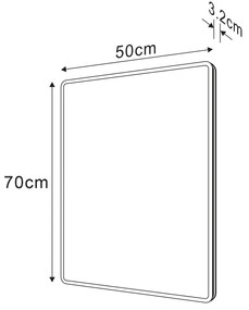 Sapho PIRI zrcadlo s LED osvětlením 50x70cm, PR500