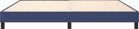 Rám postele s boxspringem modrý 200 x 200 cm textil 3120546