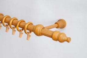 Dřevěná garnýže jednotyčová Favorite Zlatý dub délka: 1,5m