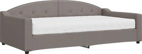 Válenda s matrací taupe 100 x 200 cm textil 3197520