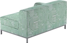 Potah na pohovku IKEA , levé provedení Kramfors 2-místná barva zelená látka pletený vzor, vzorované
