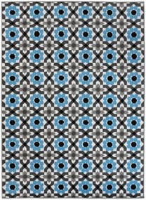 Kusový koberec moderní MAYA  Z645D modrý šedý Rozměr: 200x200 cm