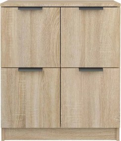 Příborníky 2 ks dub sonoma 60 x 30 x 70 cm kompozitní dřevo 3115806