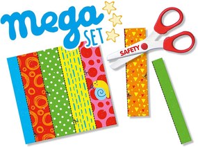 SES CREATIVE Vystřihování kreativní mega set s nůžkami v krabici 14617