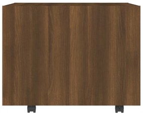Konferenční stolek hnědý dub 55 x 55 x 40 cm kompozitní dřevo - Default Title