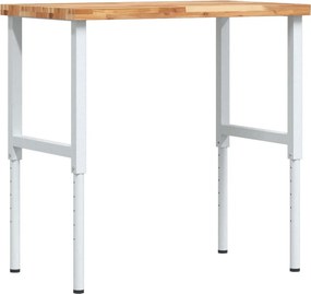 Pracovní stůl 100x60x(73–99,5) cm masivní akácie obdélníkový 3309715