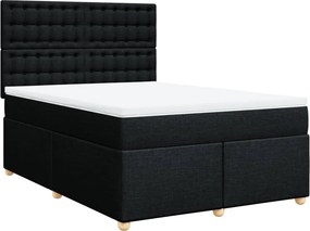 Box spring postel s matrací černá 140 x 190 cm textil 3291291