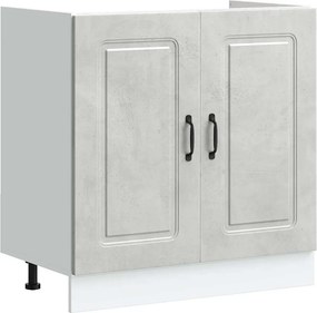 Kuchyňská skříň Kalmar Betonově šedá 80 x 46 x 81,5 cm 3315005