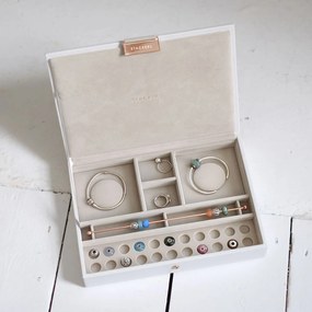 Stackers, Šperkovnice Limited Edition White & Rose Gold Charm Jewellery Box Lid | bílá