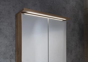 Aqualine Aqualine, KAWA STRIP Galerka s LED osvětlením 60x70x22cm, dub emporio, WGL36S