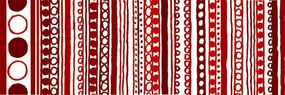 Vliesová fototapeta Dimex Red Pattern M-371 | 330x110cm
