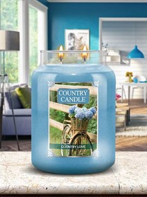 Country Candle – vonná svíčka Country Love (Zamilovaný venkov), 680 g