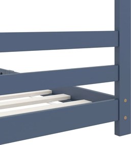Rám dětské postele šedý masivní borové dřevo 90 x 200 cm 289615