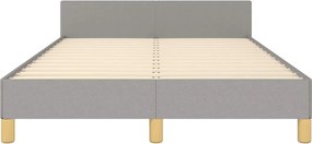 Rám postele bez matrací světle šedá 120x190 cm textil 3270527