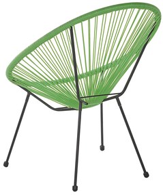 Ratanová  zelená židle ACAPULCO II Beliani