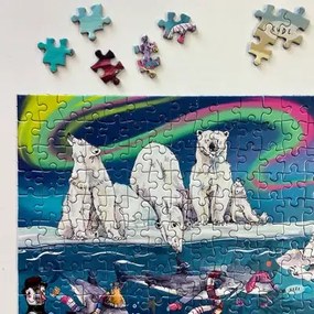 GIBSONS Puzzle Společnost živočichů / 1000 dílků / 68 x 49 cm