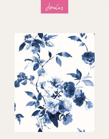 Modro-bílá květinová vliesová tapeta na zeď,  118561, Joules, Graham&Brown
