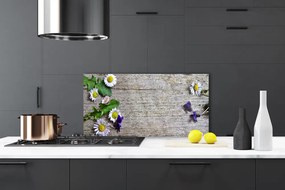 Skleněné obklady do kuchyně Sedmikráska Rostlina Příroda 120x60 cm