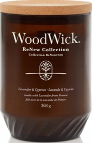 WoodWick vonná svíčka s dřevěným knotem Renew Lavender & Cypress 368 g