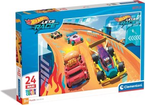 Clementoni - Puzzle 24 maxi Hot Wheels