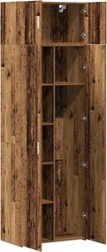 Úložná skříňka 2 ks Staré dřevo 70 x 42,5 x 185 cm 3365632