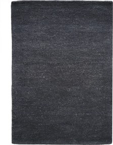 Asra, Ručně všívaný kusový koberec Asra wool černá, 60x110, černá, ložnice