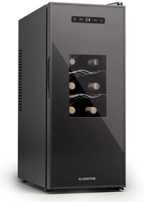 Klarstein Silent Vino 12 Uno Slim, vinotéka, 31 l/12 lahví, 8-18 °C, dotykový displej