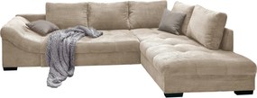 XXXLutz ROHOVÁ SEDAČKA, textil, béžová P & B - Sedací soupravy - 002310006712