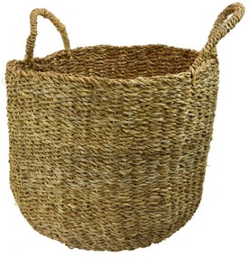 Vingo Úložný košík z mořské trávy - kulatý Rozměry (cm): průměr 30, v. 25